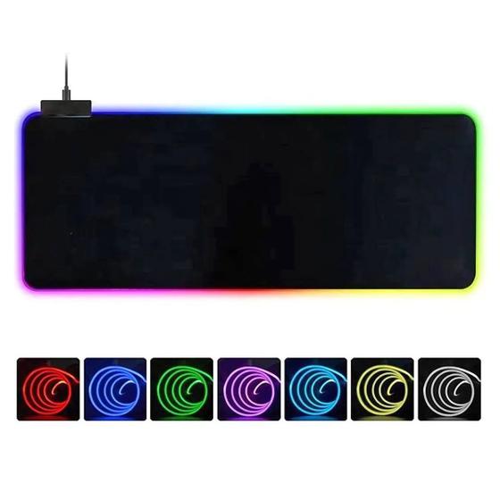 Mouse Pad Extra Grande Com Led Colorido - Exbom - Mouse Pad - Magazine ...