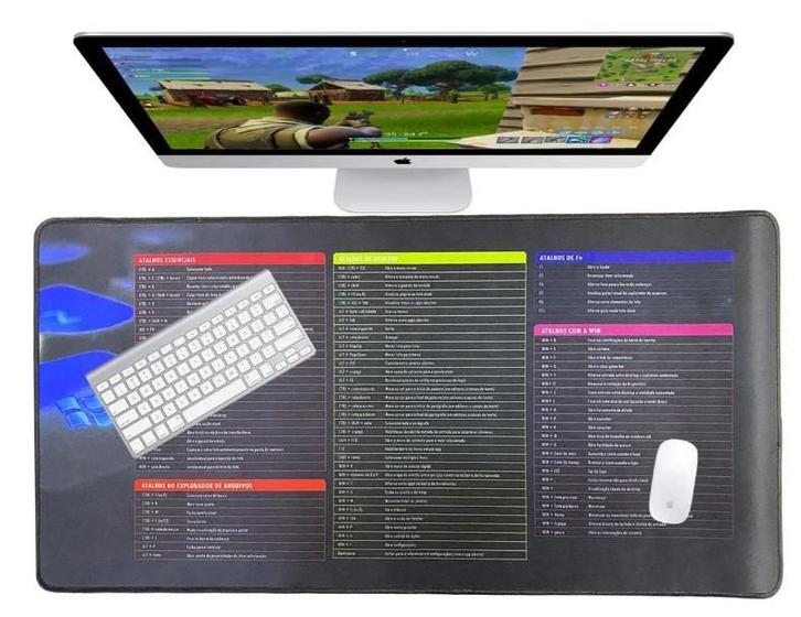 Mouse Pad Gamer 700 X 350 ( Atalhos Do Windows ) - Exbom - Mouse Pad ...