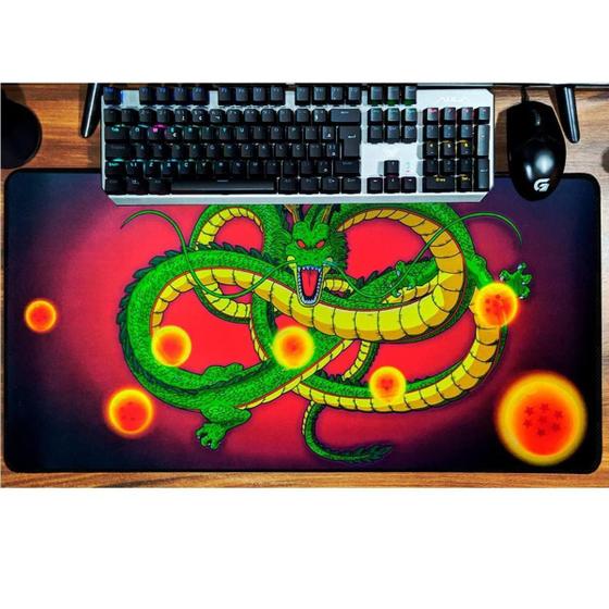 Mouse Pad Gamer Dragon Ball Shenlong Dragão Grande 70X35Cm - Exbom - Mouse Pad Gamer - Magazine ...