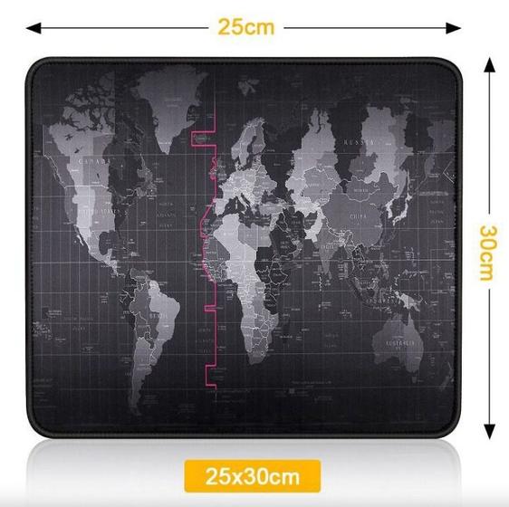 Mouse Pad Gamer Speed Mapa Mundi 25X30 - ACF STORE - Mouse Pad Gamer ...