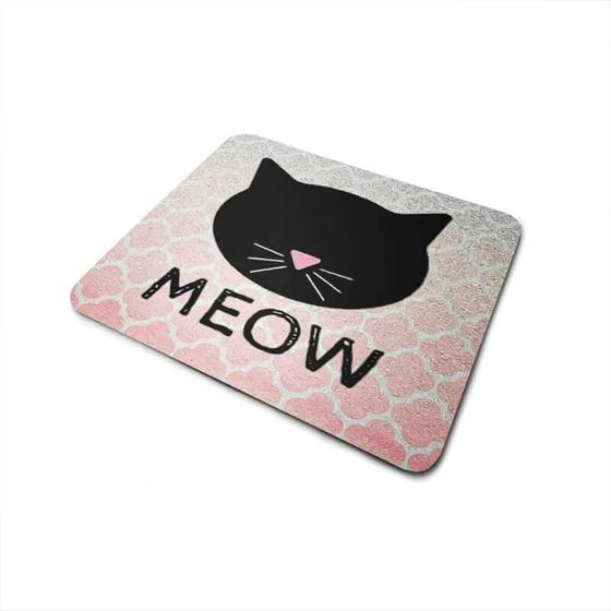 Mouse Pad Gato Meow Fundo Color - Malucos Por Personalizado - Mouse Pad ...