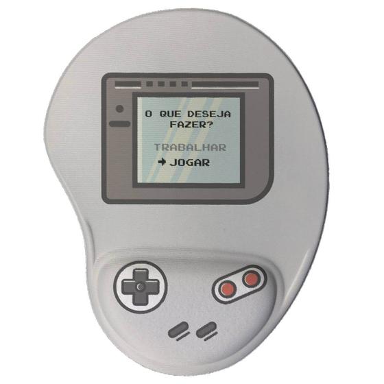 Mouse pad Geek Ergonômico Gamer Boy Cinza Presente Criativo - Geek Vip ...