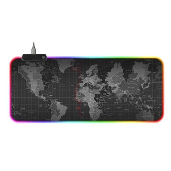 mouse pad grande speed rgb mapa mundi escritório antiderrapante ...