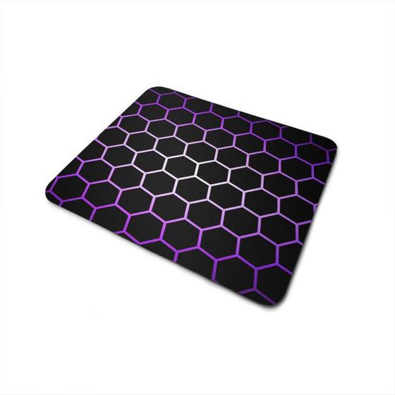 Mouse Pad Hexagonal Roxo Dark - CN - Mouse Pad - Magazine Luiza