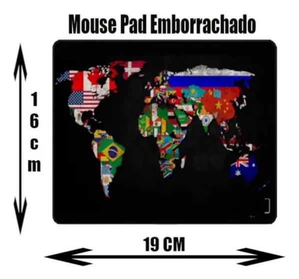 Mouse Pad Mapa Mundi - Emborrachado 16x19 Cm - Barato - PhDecor - Mouse ...