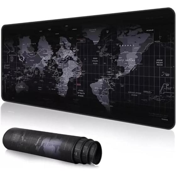 Mouse Pad Personalizado Extra Grande Gamer medida 900x400x3mm - Mapa do Mundo Matrix - ExBom ...
