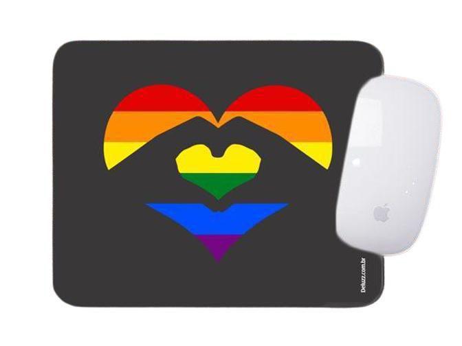 Mouse Pad Personalizado, Lgbt, Coração Lgbt - Deluzz - Mouse Pad ...
