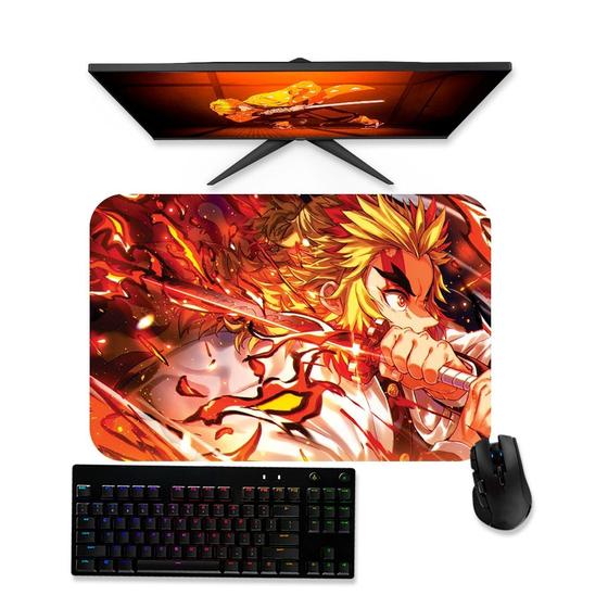Mouse pad Rengoku 3 Demon Slayer Anime - Mousepad Gamer 90x40 80x40 ...