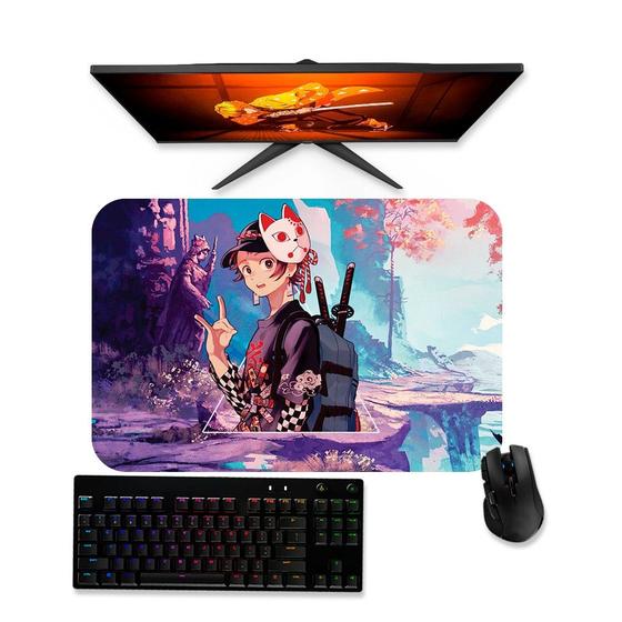 Mouse pad Tanjiro 6 Demon Slayer Anime - Mousepad Gamer 90x40 80x40 ...