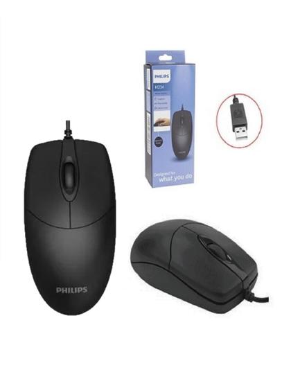 Mouse PHILIPS M234 Com Fio Spk7234 Mesma Qualidade do Logitech m90 USB ...