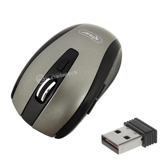 Mouse Sem Fio 10m Alcance Usb Óptico 6 Botões KPMU403 - Knup - Mouse ...