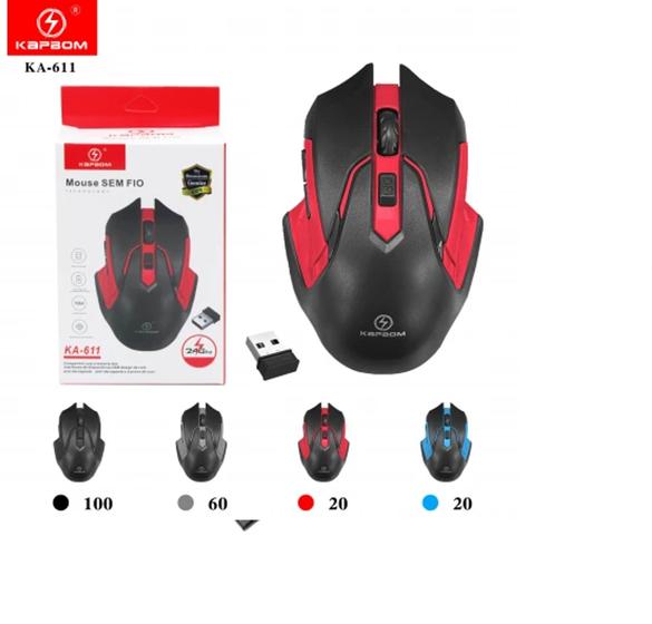Mouse sem fio Gamer para notebook E PC KA-611 KAPBOM Original - Mouse ...