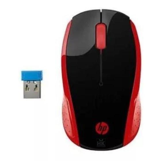 Mouse Sem Fio Hp X200 Wireless 1000dpi - Vermelho Nf-e - Mouse ...