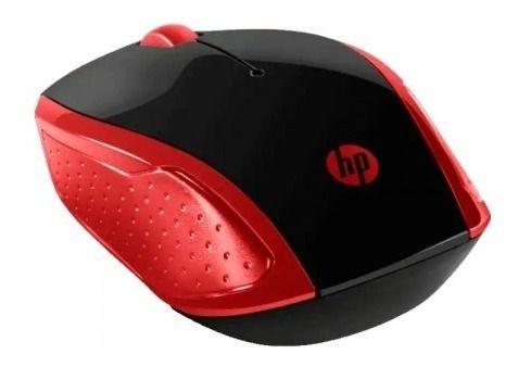 Mouse Sem Fio USB Pequeno Para Notebook Computador CPU Hp 200 Vermelho ...