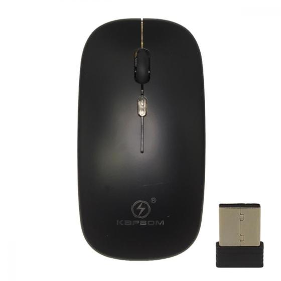 Mouse Silencioso Rgb Sem Fio Recarregável 2.4Ghz Mini - Kapbom - Mouse - Magazine Luiza