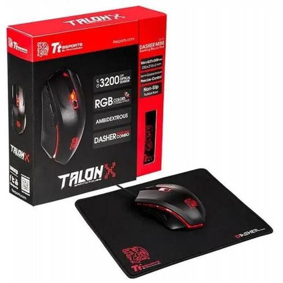 Mouse Thermaltake Talon X Rgb Mo Cpc Wdoobk 01 - Mouse - Magazine Luiza