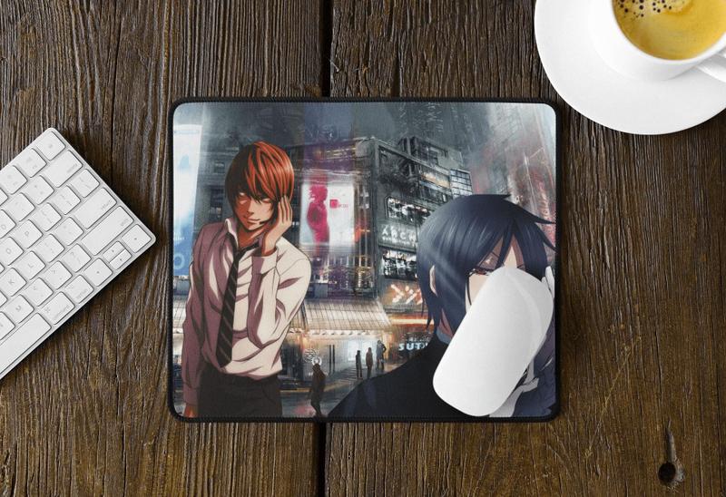 Mousepad Death Note Light Yagami e Black Butler Sebastian Michaelis ...