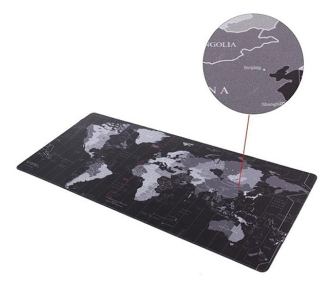 Mousepad Gamer Grande Speed Mapa Mundi 80x30 cm Alta Definição Fundo ...