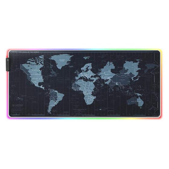 Mousepad Gamer Luz Rgb Grande Speed Mapa Mundi 80x30 FGD-02 - Getit ...