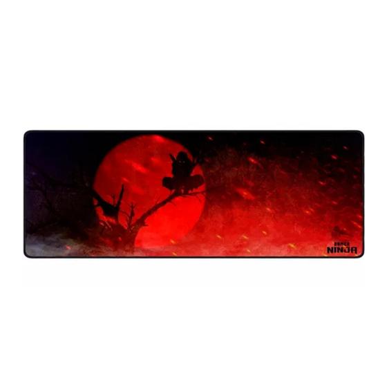 Mousepad Gamer Ninja, Control, Grande 800x300mm, Red - Mouse Pad Gamer ...