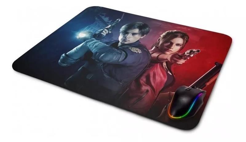 Mousepad Gamer Resident Evil 2 Claire E Leon Geek - Central ...