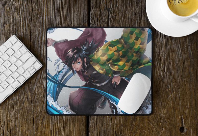 Mousepad Giyu Tomioka Kimetsu No Yaiba - Like Geek - Mouse Pad ...