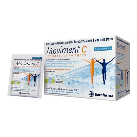 moviment c 360g sabor abacaxi com 30 sachês de 12g - Eurofarma ...
