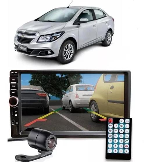 Mp5 Central Multimidia Moldura 2 Din Prisma Onix C Camera - CHEVROLET - Central Multimídia para ...