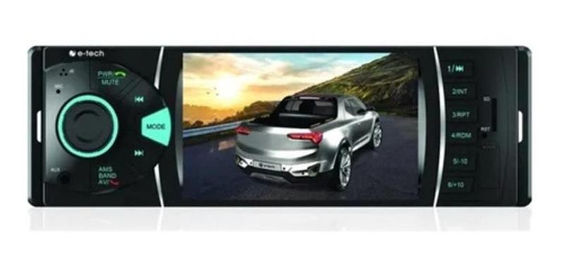 Mp5 Player Multimidia Usb Aux Tela 4 Pol 1 Din - E-tech - Som Automotivo - Magazine Luiza