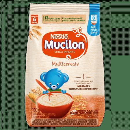Mucilon Cereal Infantil Multicereais com 180g - Cereal Infantil ...