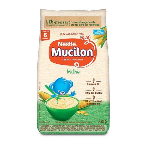Mucilon de Milho 230g Embalagem com 12 Unidades - Nestlé - Flocos de ...