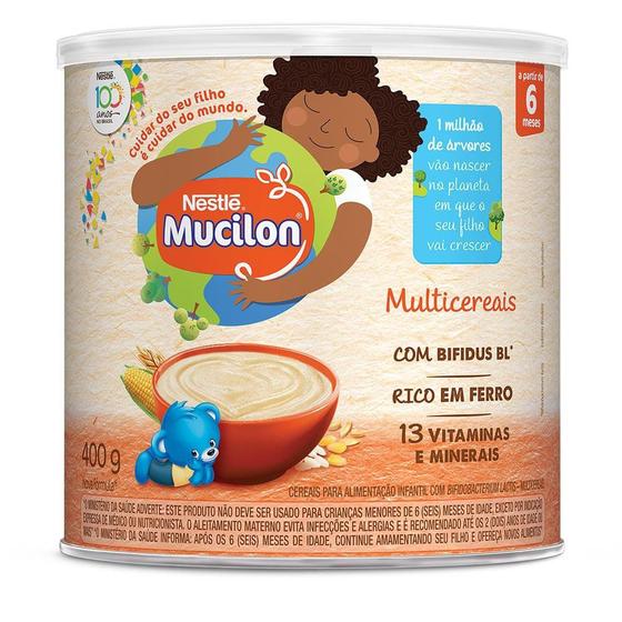 Mucilon Multicereais Cereal Infantil Lata 400g - Cereal Infantil ...