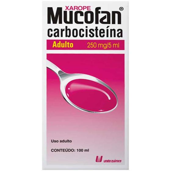 Mucofan Xarope Adulto Novo 100ml - União - Medicamentos - Magazine Luiza