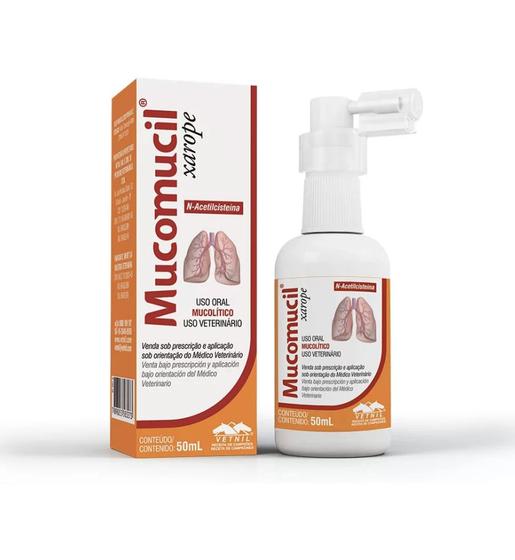 Mucomucil Xarope Vetnil 50 ml - Farmácia Pet - Magazine Luiza