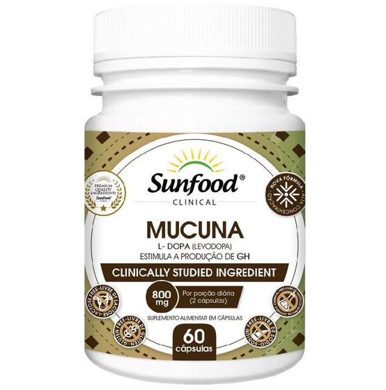 Mucuna 800mg 60 capsulas sunfood clinical - Lactobacilos - Magazine Luiza