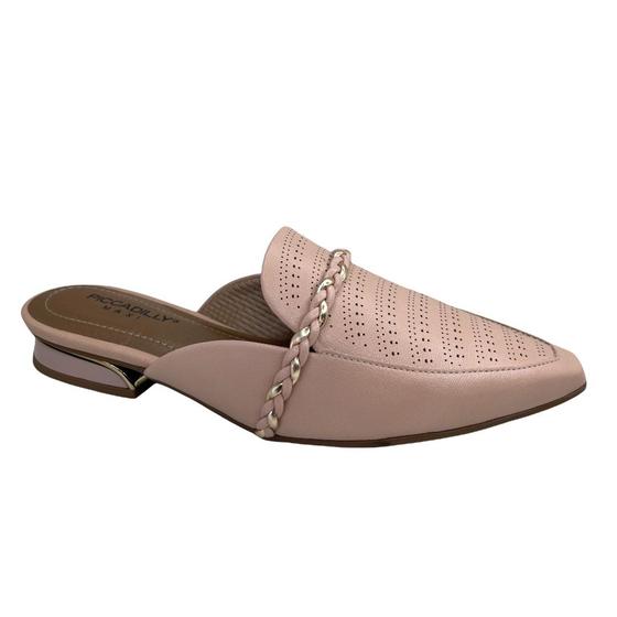 Mule Piccadilly Salto Baixo 279002-5 Rose - Mule Feminino - Magazine Luiza