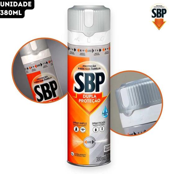 Multi Inseticida Aerossol Spray Dupla Proteção SBP - 380ml - Unidade ...