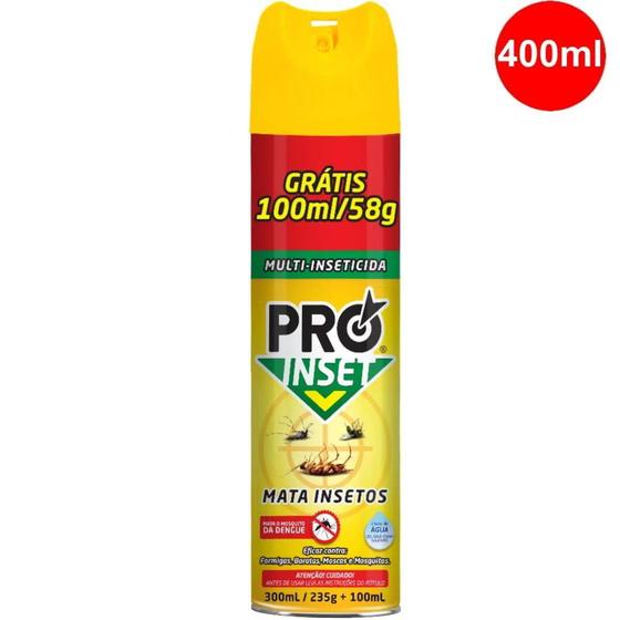 Multi-Inseticida em Aerossol Pró Inset 400ml. Eficaz contra Moscas ...