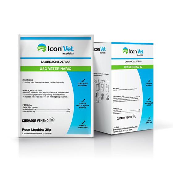 Multi Inseticida Icon Vet Syngenta Hidrossolúvel 25g - Inseticidas ...