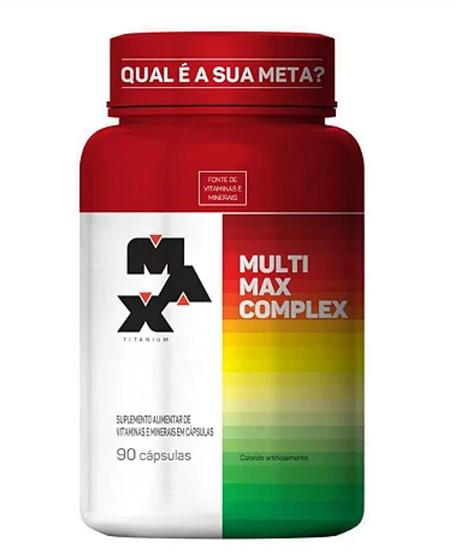 Multimax Complex 90 Caps - Max TitaniumFonte de vitaminas e sais minerais - Max Titanium ...