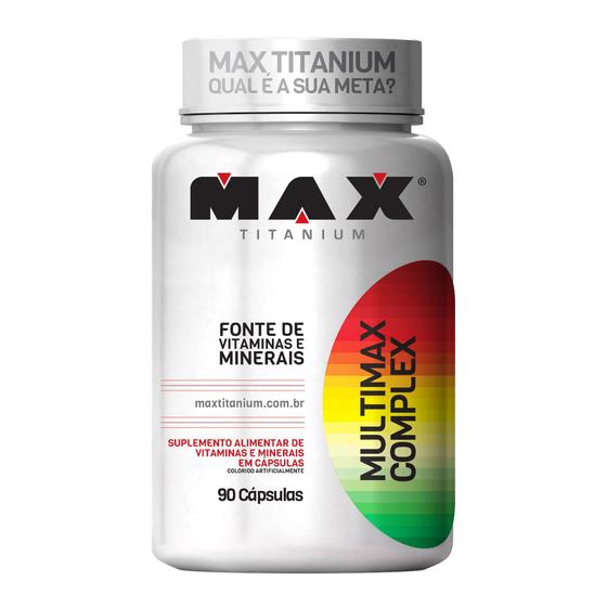 Multimax Complex Max Titanium 90 Caps - Fitoterápicos e Vitaminas ...