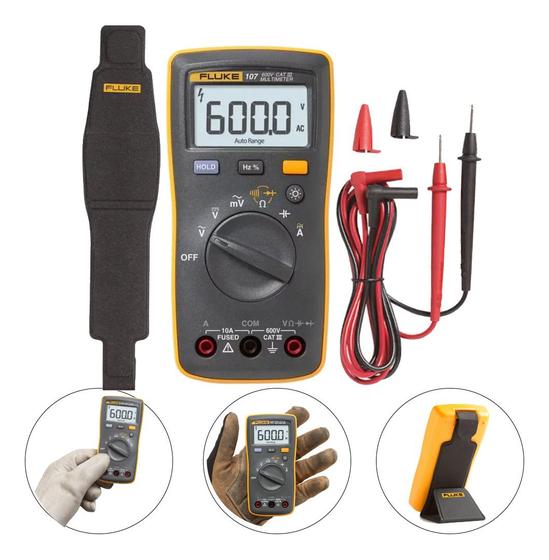 Multimetro Digital Cat Iii 600v Ac/dc 4367953 - 107 Fluke - Multímetro ...