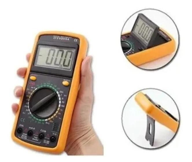 Multímetro Digital com Capacímetro e Beep DT 9205A EDA 9KF - Multímetro ...
