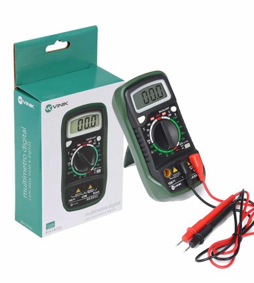 Multimetro Digital Com Data Hold 4 Digitos - Mas830l Medidor de Tomada ...