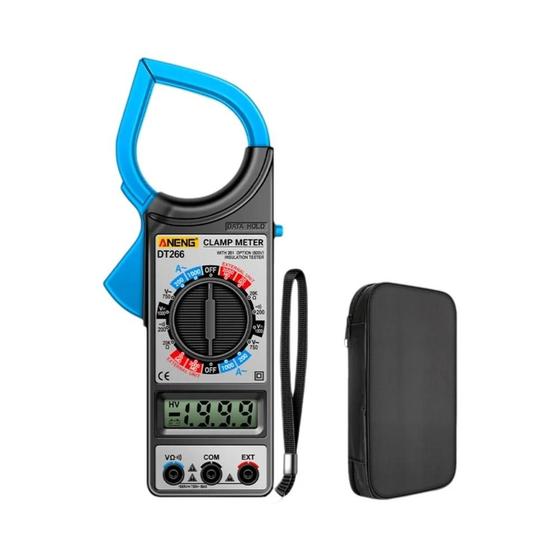 Multímetro Digital De Pinça ANENG DT266-8 LCD 1999 Leituras True RMS ...