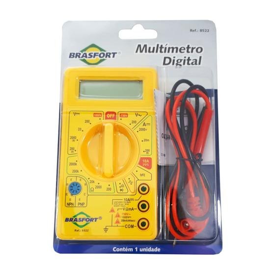 Multimetro digital dt-830 com sinal sonoro de continuidade c/ bip ...
