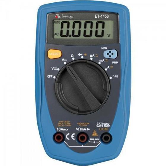 Multimetro Digital ET-2042E CINZA/AZUL Minipa - Ferramentas para ...