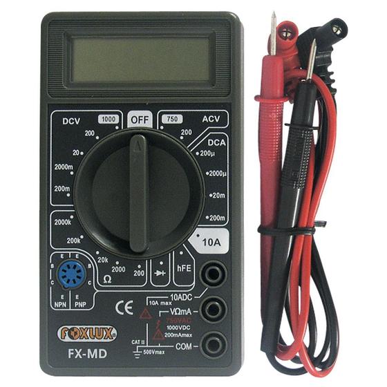 Multimetro Digital FX-MD Foxlux - Multímetro - Magazine Luiza