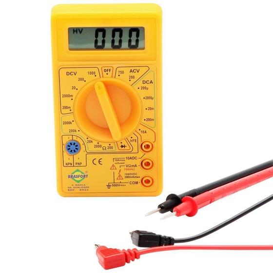 Multímetro digital portátil - 8522 - Brasfort - Multímetro - Magazine Luiza
