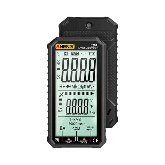 Multímetro Digital Profissional ANENG 620A 6000 Contagens True RMS ...